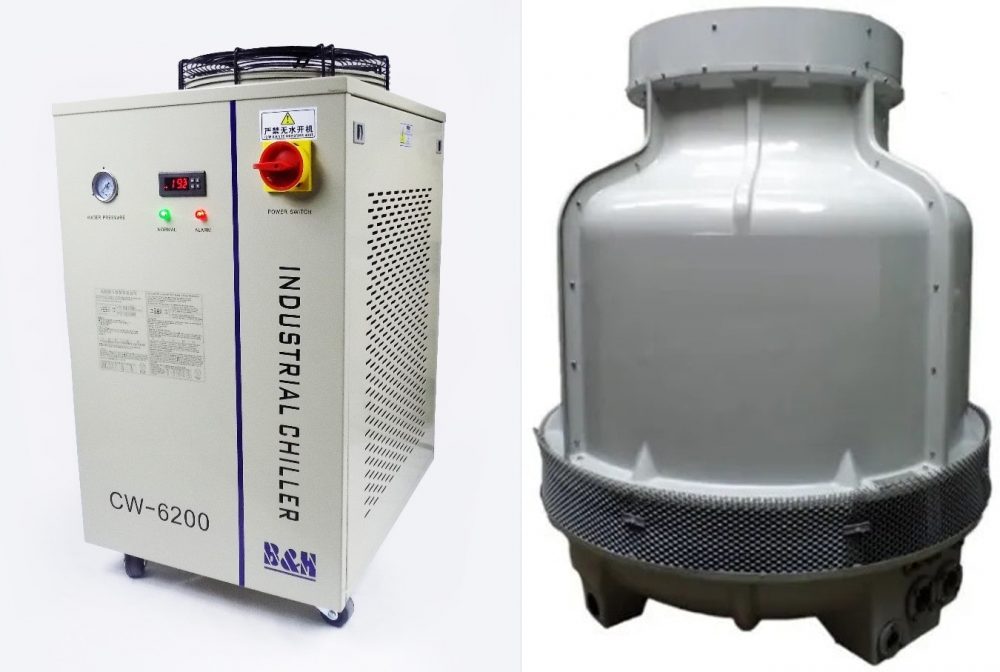 Chiller enfriador de agua vs torre de enfriamiento