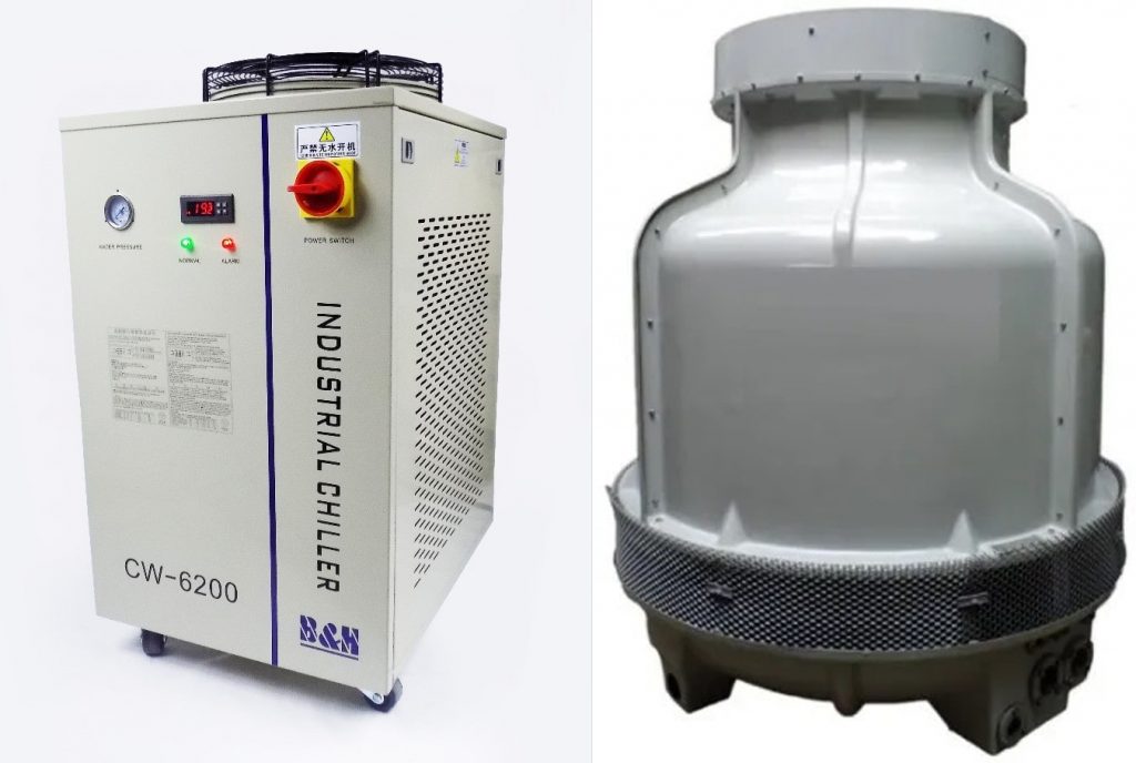 Chiller enfriador de agua vs torre de enfriamiento